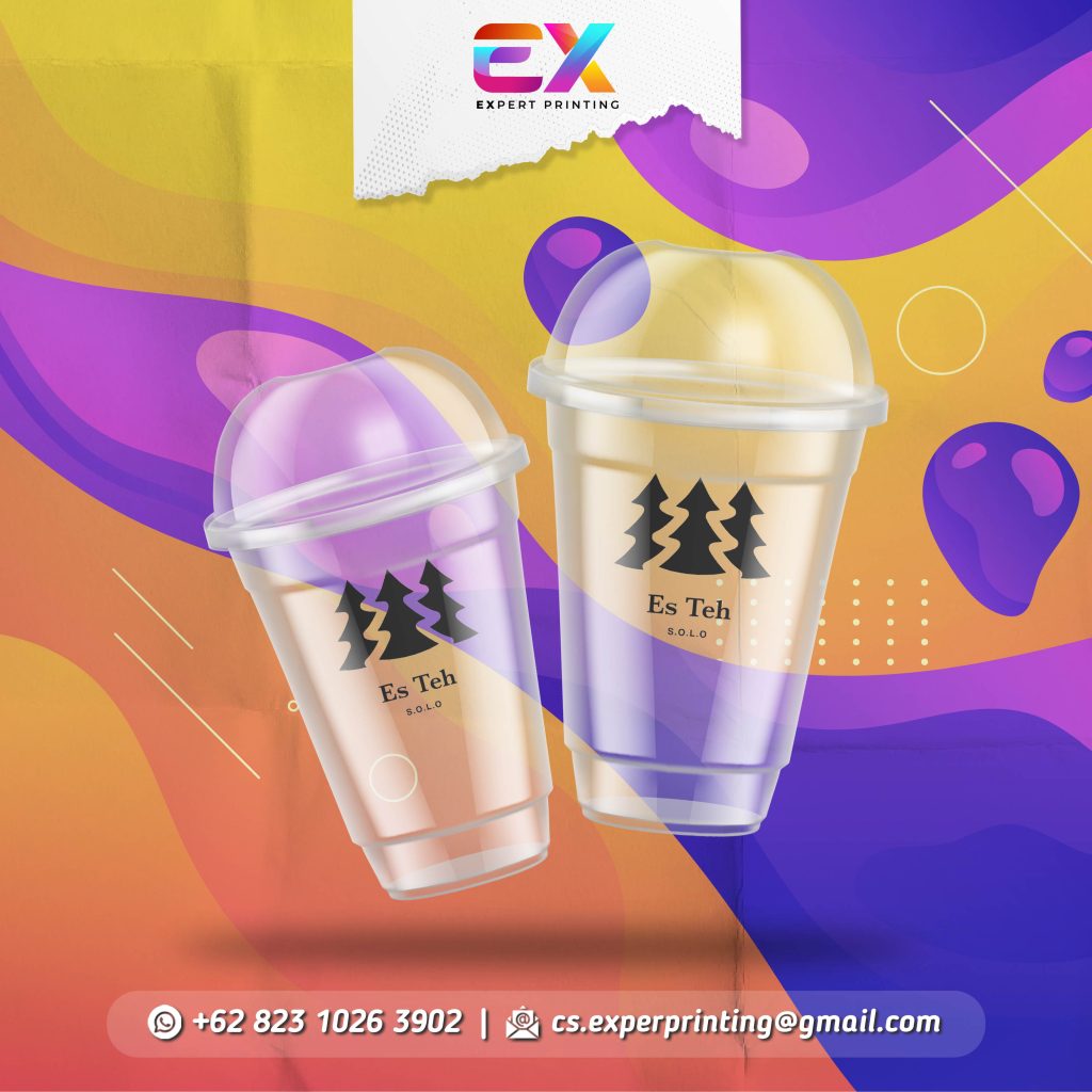 Cup Plastik Sablon – Expert Printing